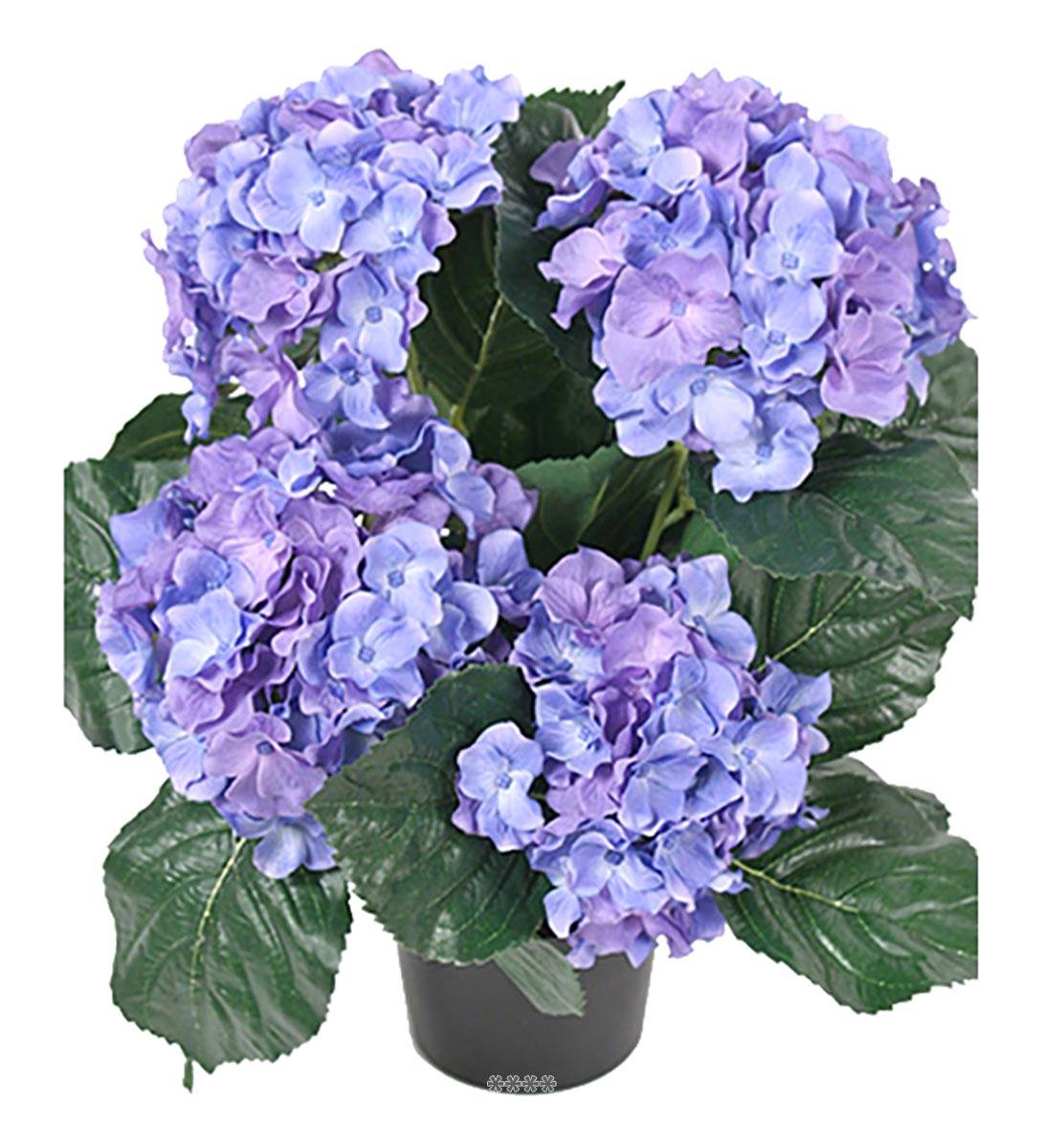 Fleurs Hortensias Artificiels en pot H 40 cm